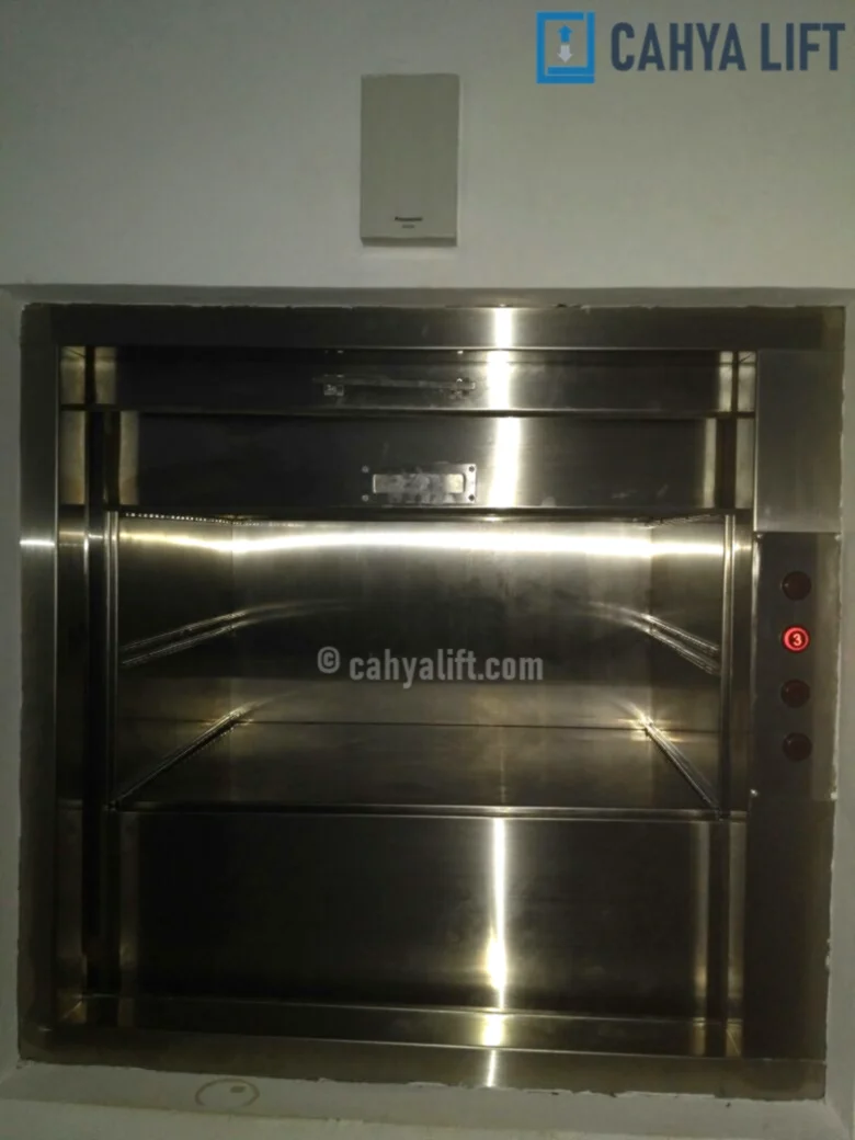 Lift Makanan 75 kg - Dumbwaiter Restoran Kecil | Cahya Lift