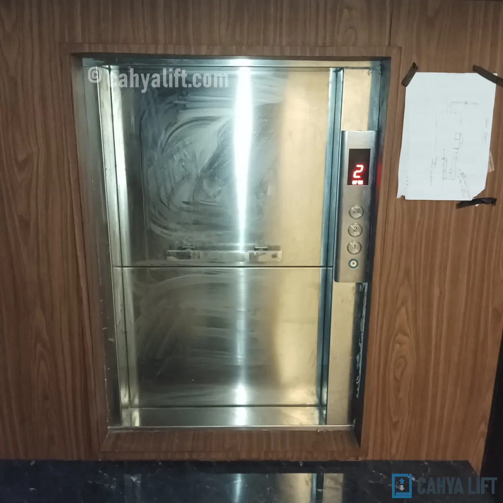 Lift Makanan 100 kg - Dumbwaiter Restoran | Cahya Lift